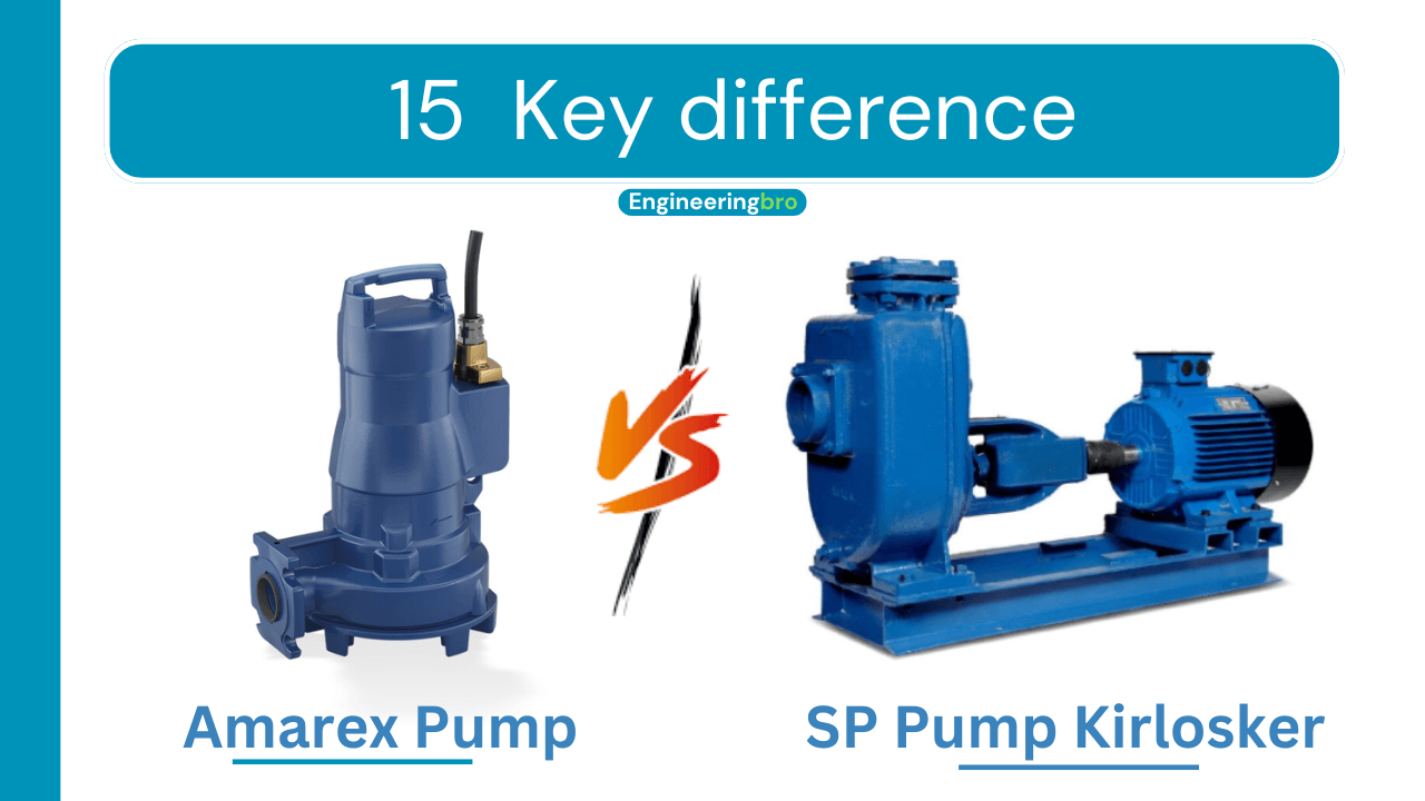 15 Crucial Comparisons: Amarex Pump vs SP Pumps (Table format) - Engineering bro